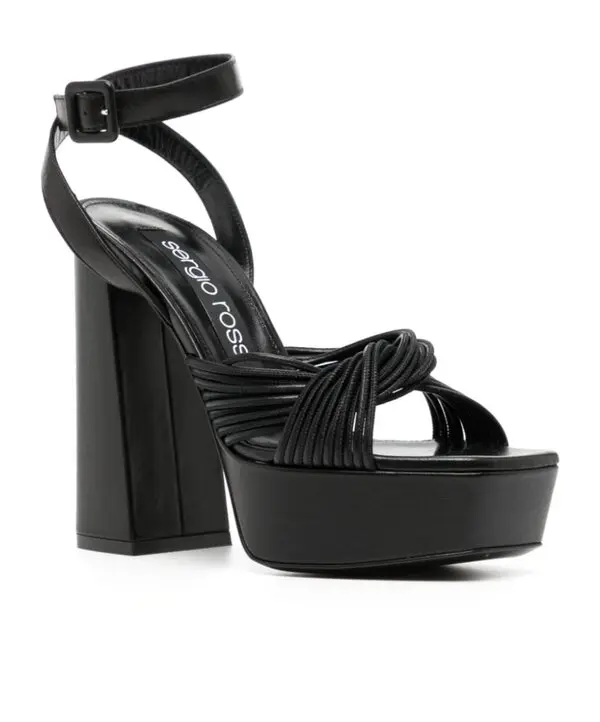 SERGIO ROSSI Square-headed High-heeled Sandals