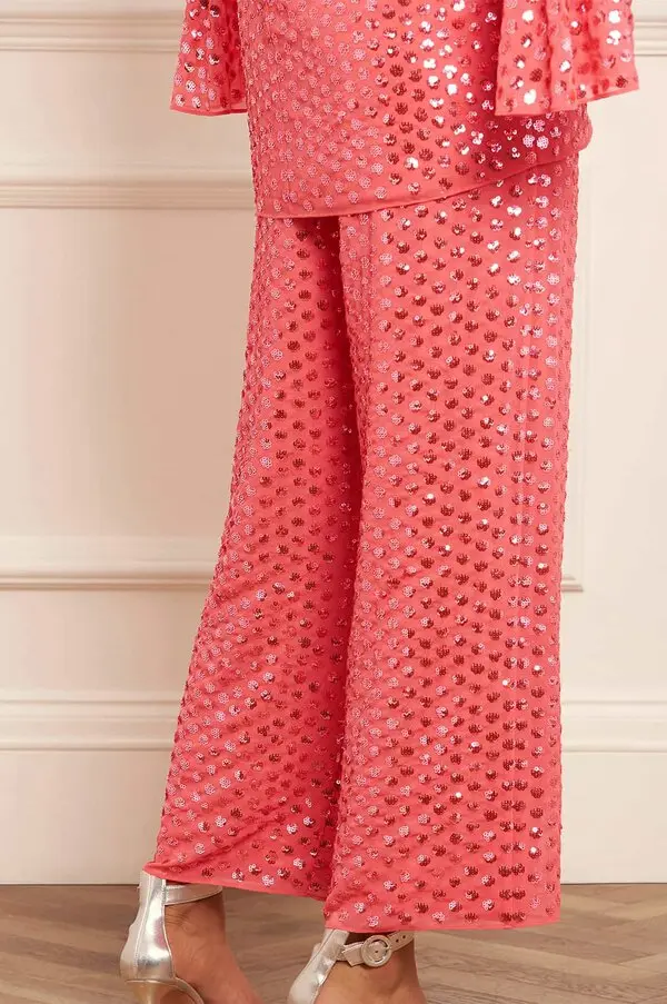 NEEDLE  THREAD Needle & Thread Raindrop Gloss Trousers