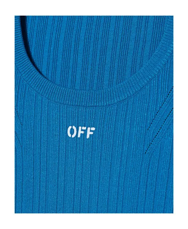 Off-White Logo-print Knit Top