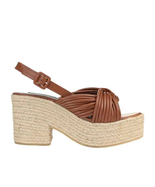 SERGIO ROSSI Thick-soled High-heeled Sandals - Nude