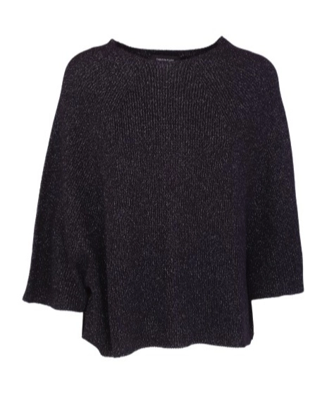Fabiana Filippi Knit Sweater With 3/4 Bat Sleeves