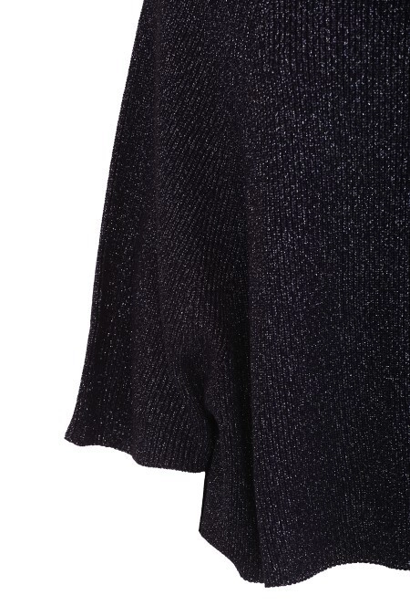 Fabiana Filippi Knit Sweater With 3/4 Bat Sleeves