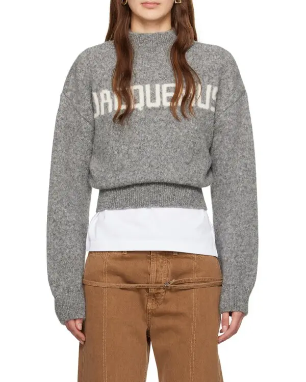 Jacquemus Logo Intarsia Knit Sweater