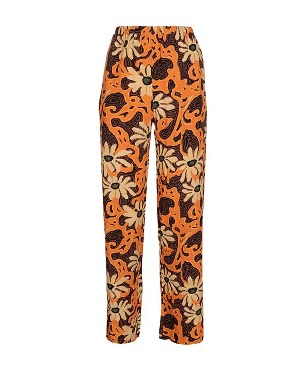 Nanushka Floral Printed Wide-legged Pants