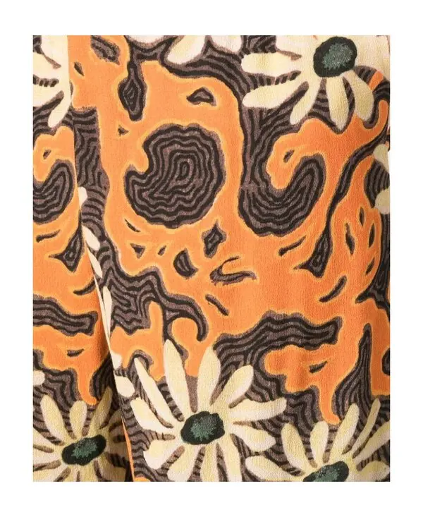 Nanushka Floral Printed Wide-legged Pants