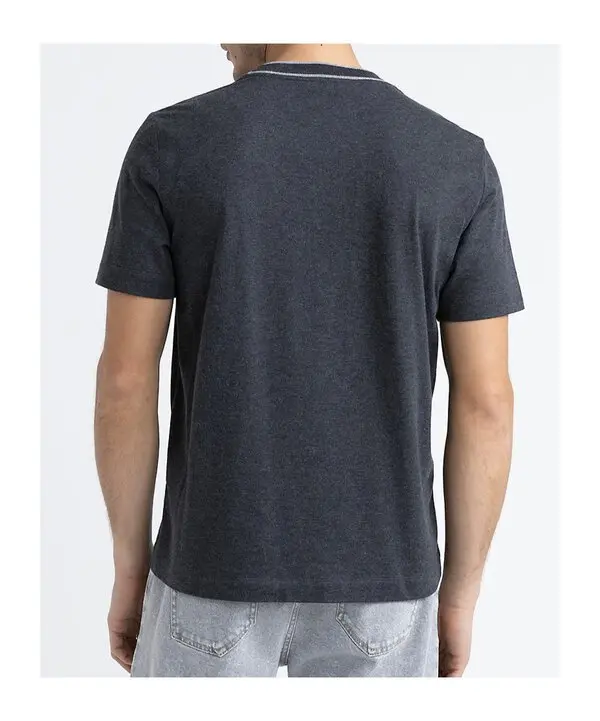 Peserico Contrasting-collar T-shirt