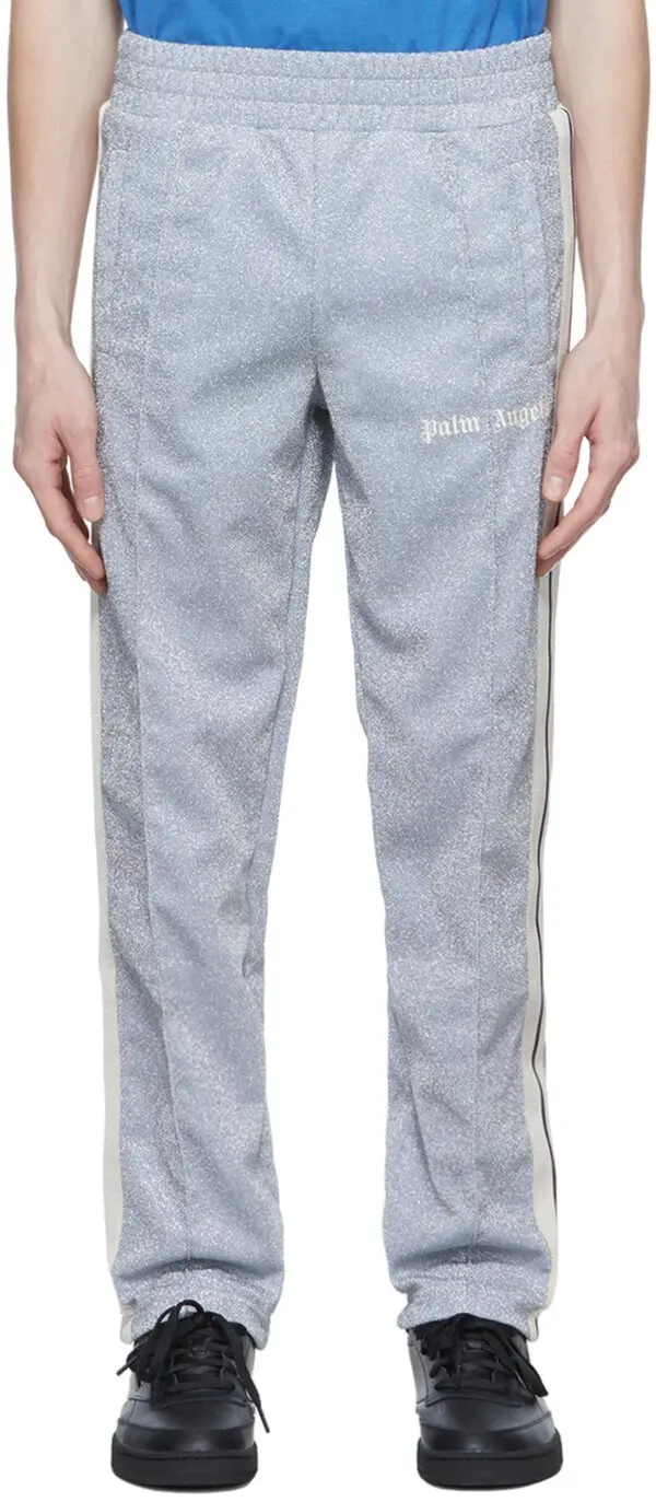 Palm Angels Metallic Logo-embroidered Track Pants