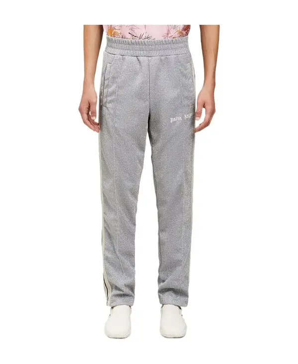 Palm Angels Metallic Logo-embroidered Track Pants