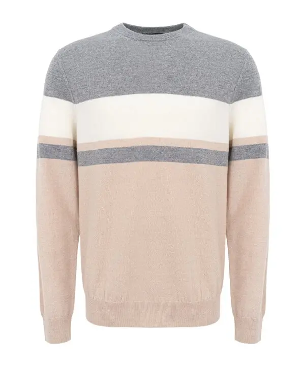 Peserico Stripe-detailed Crewneck Jumper