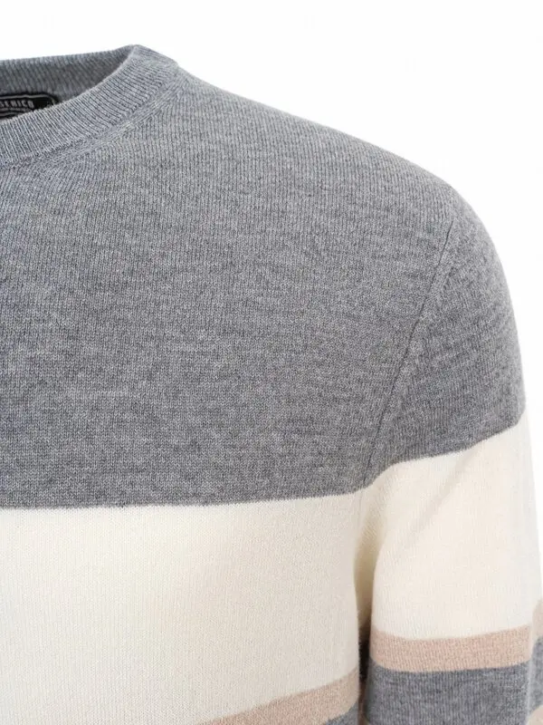 Peserico Stripe-detailed Crewneck Jumper