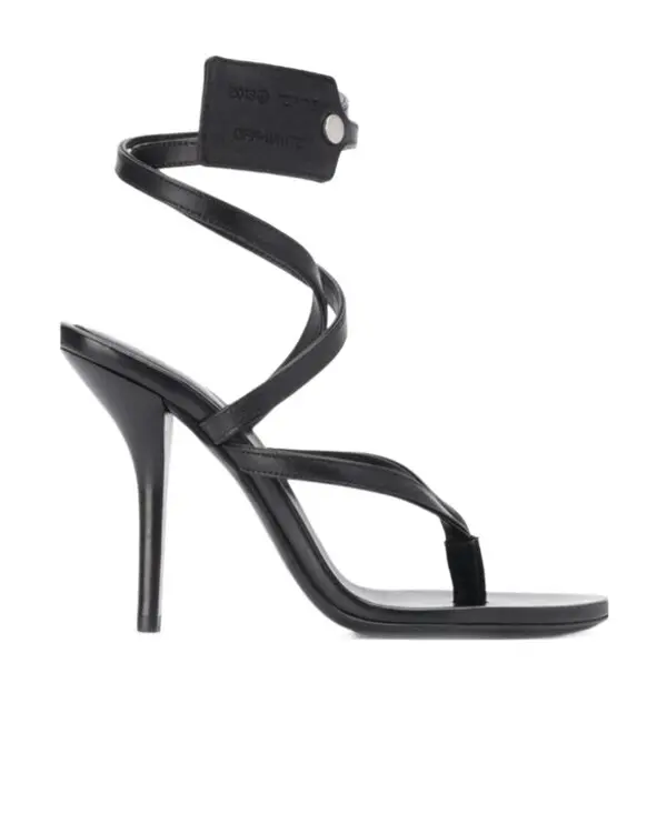 Off-White Zip-tie Tag Strappy Sandals