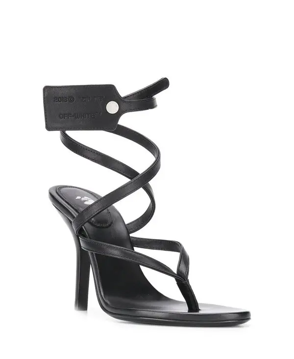 Off-White Zip-tie Tag Strappy Sandals