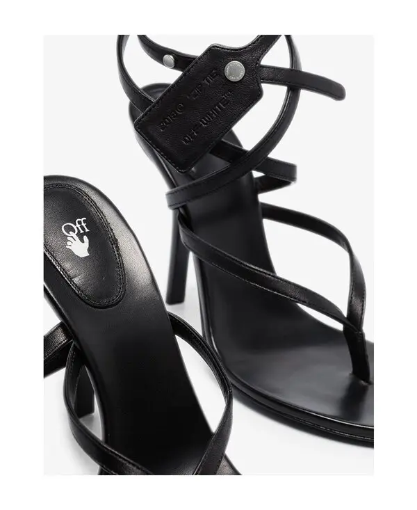 Off-White Zip-tie Tag Strappy Sandals