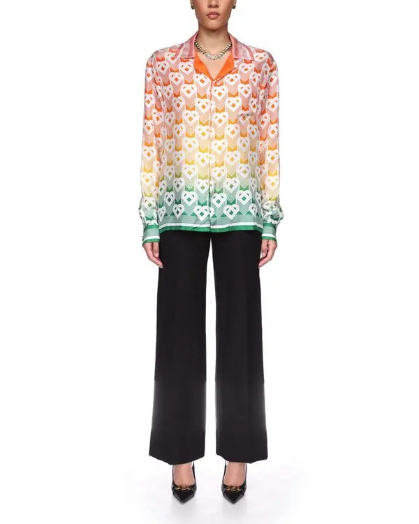 Casablanca Gradient Heart Monogram Shirt