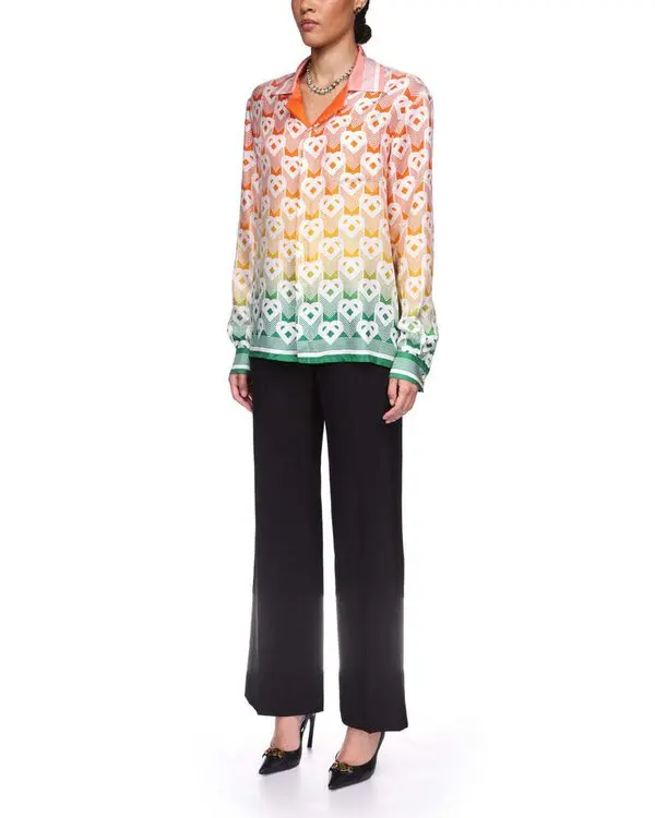 Casablanca Gradient Heart Monogram Shirt