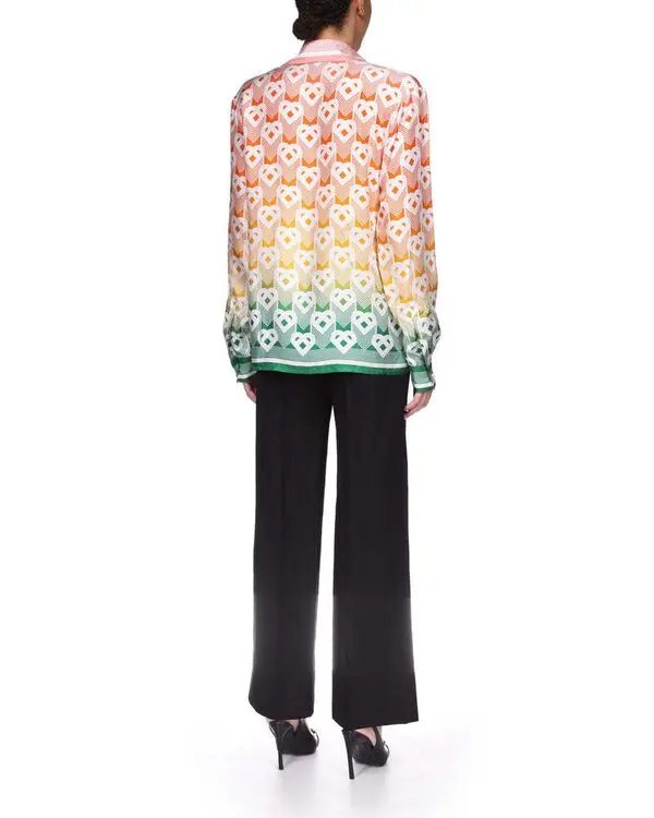 Casablanca Gradient Heart Monogram Shirt