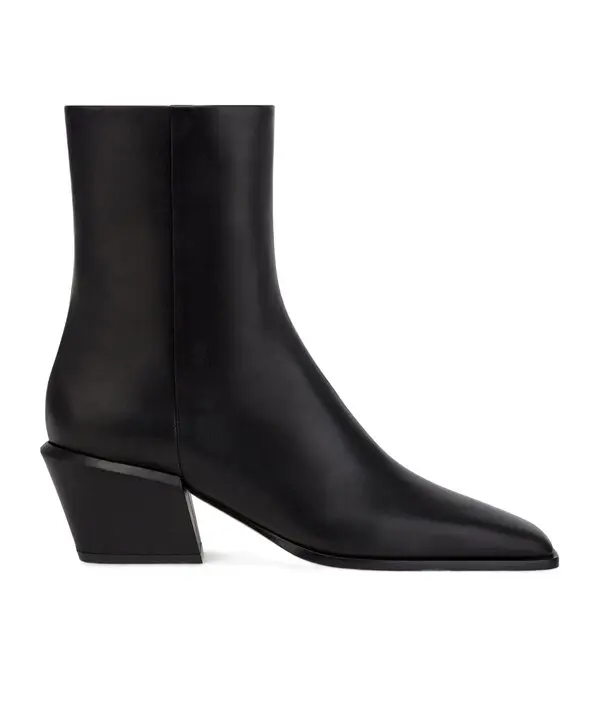 Paris Texas Bettina Square Toe Ankle Boots - Black