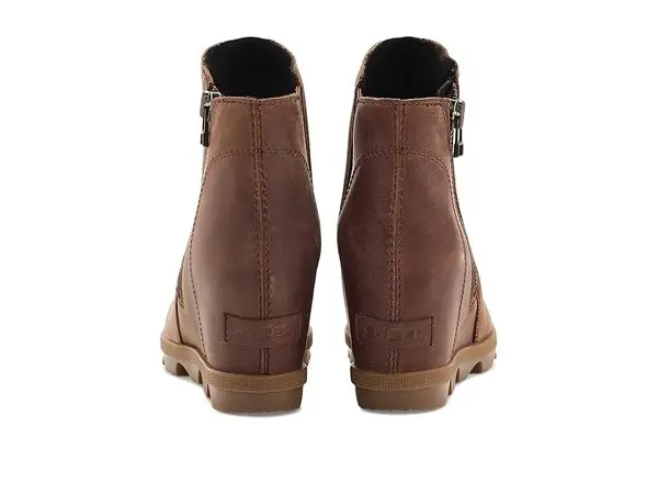 Sorel Joan Rhapsody Zip Wedge Ankle Boots - Brown