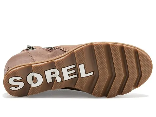 Sorel Joan Rhapsody Zip Wedge Ankle Boots - Brown