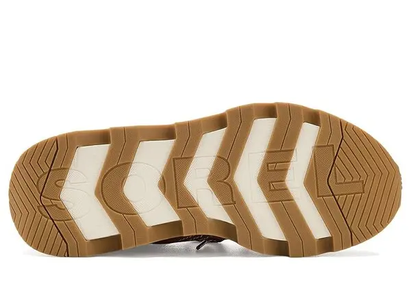 Sorel Kinetic Ember Lx Suede Sneakers With Full-grain Leather Overlays - Brown