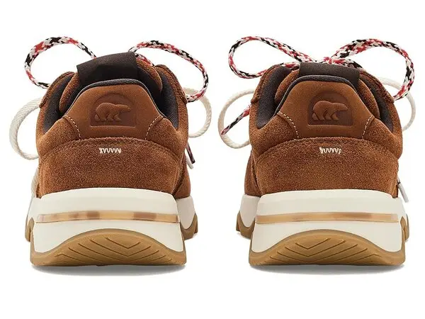 Sorel Kinetic Ember Lx Suede Sneakers With Full-grain Leather Overlays - Brown