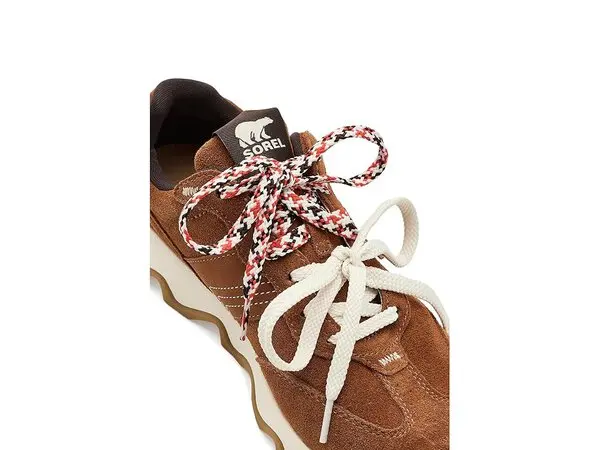 Sorel Kinetic Ember Lx Suede Sneakers With Full-grain Leather Overlays - Brown