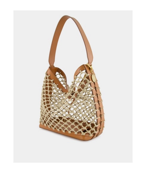 Stella McCartney Logo Knitted Shoulder Bag