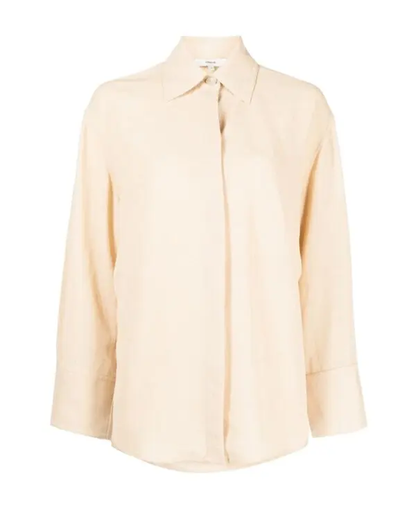 Vince Tie-fastened Open Back Shirt - Nude