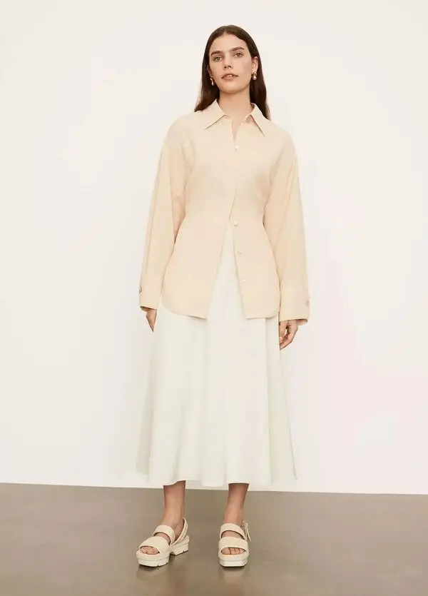 Vince Tie-fastened Open Back Shirt