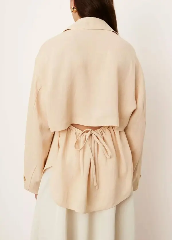 Vince Tie-fastened Open Back Shirt