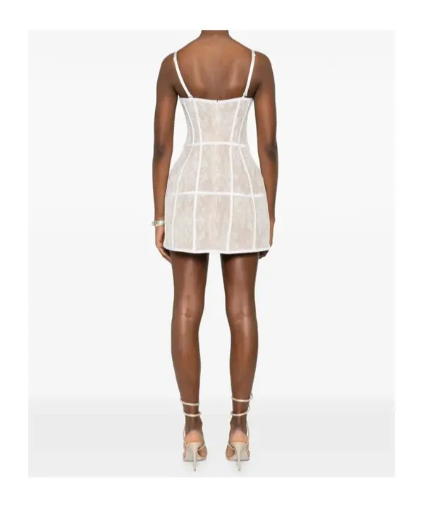 Giuseppe Di Morabito Lace Panelled Mini Dress