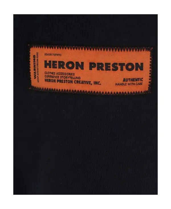 Heron Preston Logo Patch Organic Cotton Knee-length Shorts