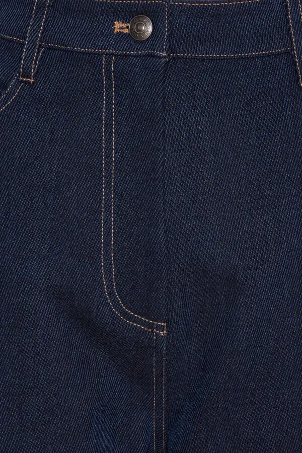 ROTATE BY BIRGER CHRISTENSEN Straight-leg Cotton-blend Jeans In Medium Wash