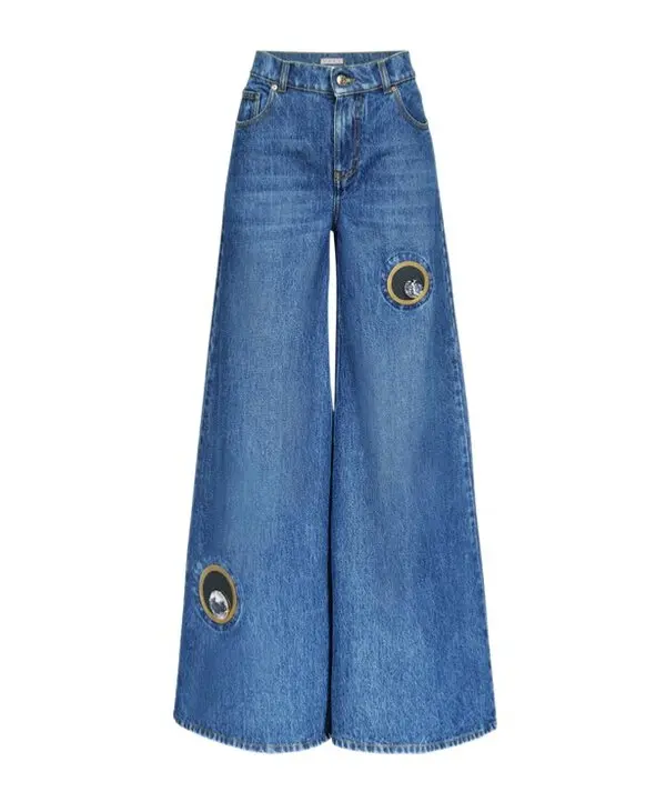 AREA Wide-leg Jeans