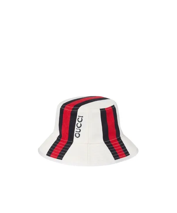 Gucci Ribbon Fisherman's Hat - White