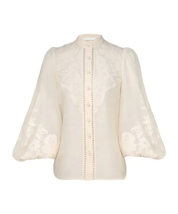 Zimmermann Ottie Embroidered Blouse
