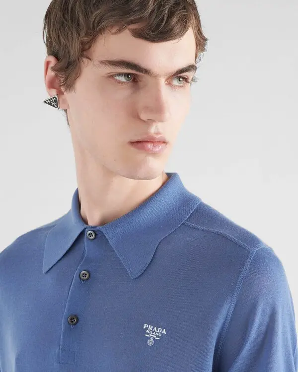 Prada Cashmere Polo Shirt