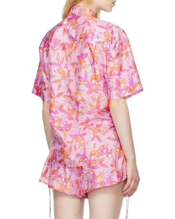 Isabel Marant Étoile Short Sleeve Floral Print Shirt