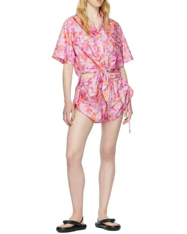 Isabel Marant Étoile Short Sleeve Floral Print Shirt