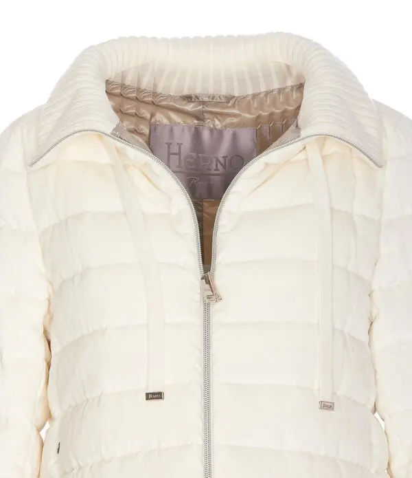 Herno Zip-up Straight Hem Corduroy Jacket