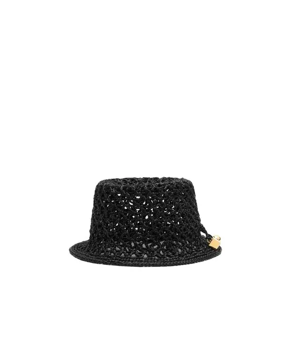 Jacquemus Le Bob Spizzo Charm Bucket Hat - Black