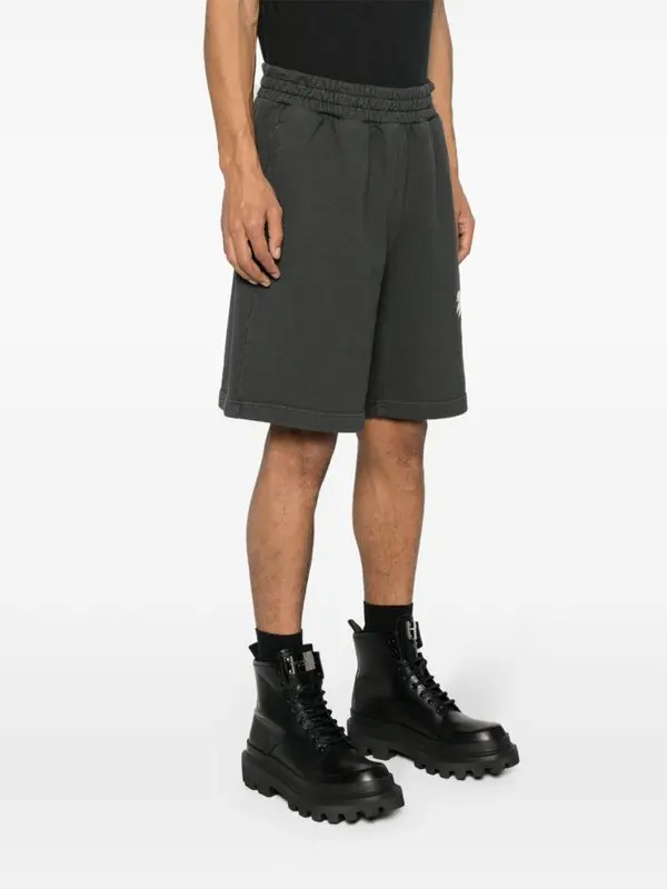 Palm Angels Palm Tree-printed Elasticated Waist Track Shorts