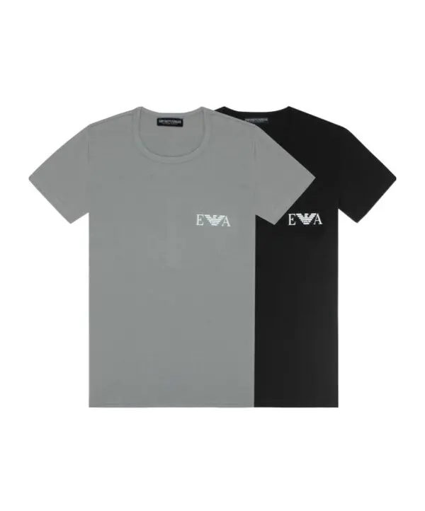 Emporio Armani Short-sleeved T-shirt Two-piece - Gray