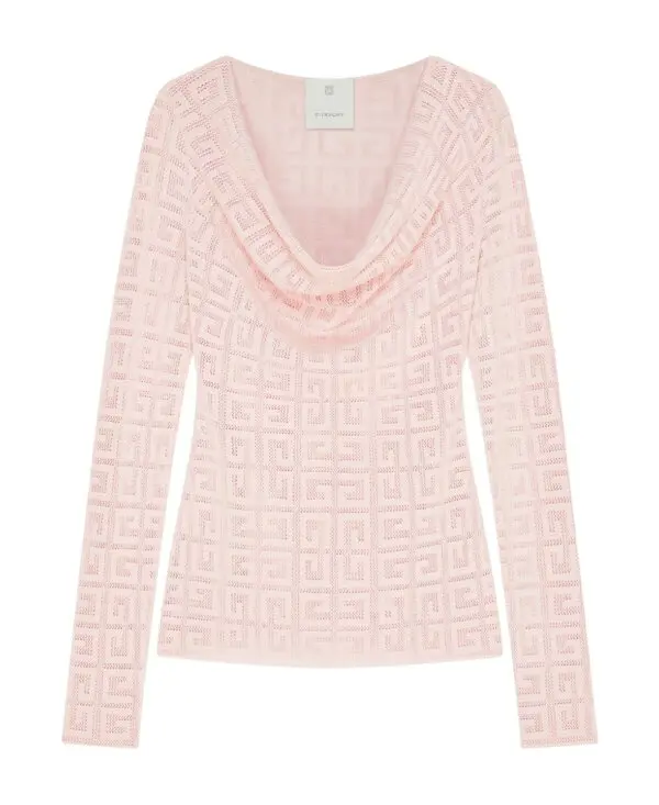 Givenchy 4g Jacquard Draped Sweater