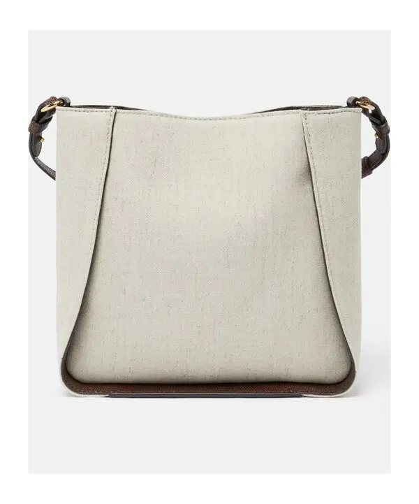 Stella McCartney Logo Appliqué Crossbody Bag - White