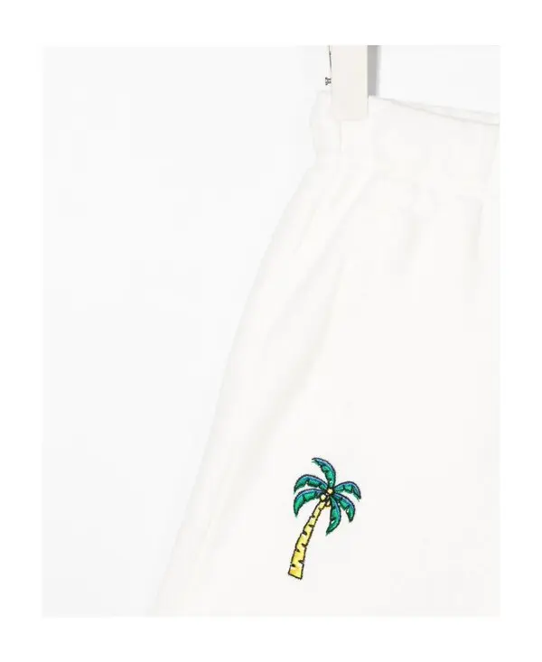 Palm Angels Embroidered Palm-tree Drawstring Shorts