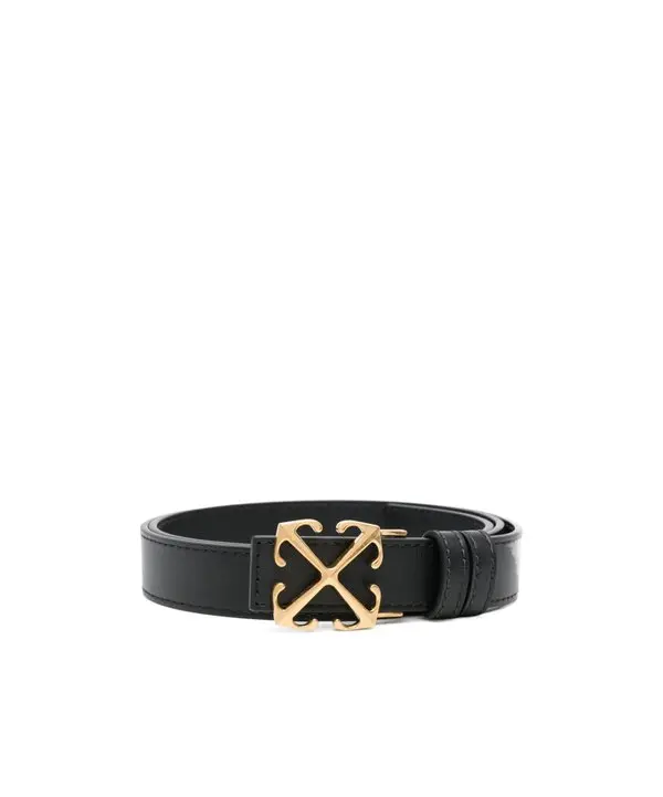 Off-White Arrow Logo Plaque Belt