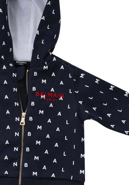 Balmain Logo-embroidered Cotton Jacket