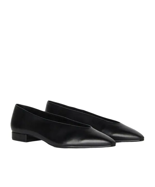 Loro Piana Rebecca Pointed-toe Ballerina Flats - Black