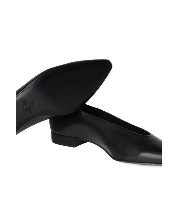 Loro Piana Rebecca Pointed-toe Ballerina Flats - Black